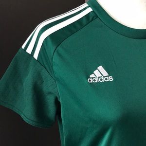adidas | Tops | Adidas Climacool Green Athletic Tee | Poshmark